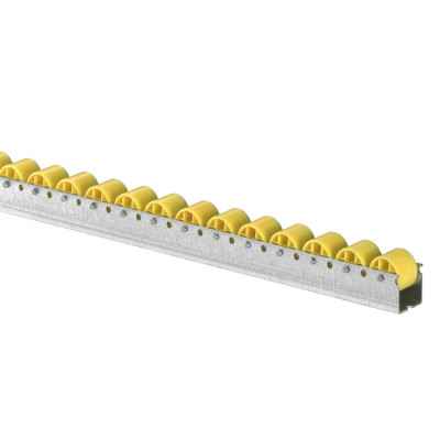 Rail à galets thermoplastique diamètre 30mm, charge maximale 35 kg sur ...